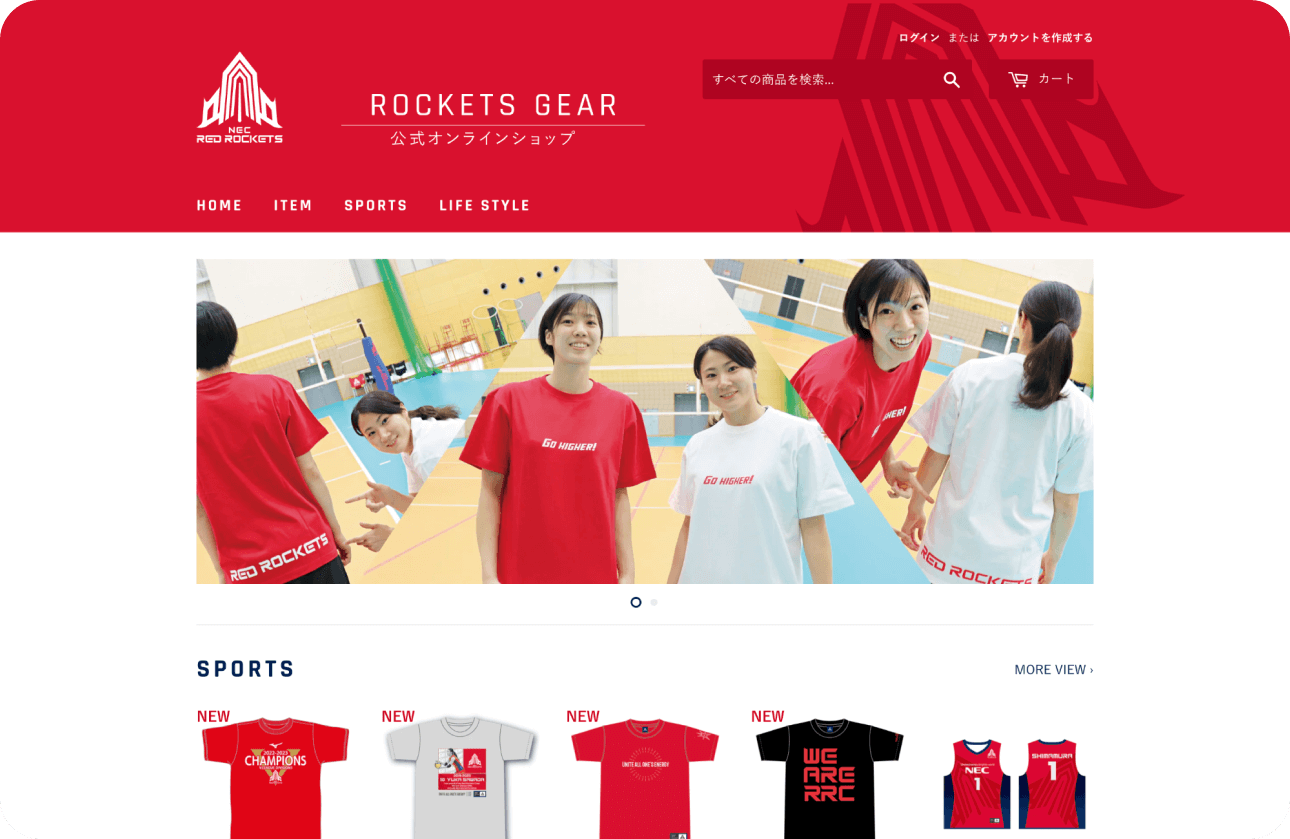 ROCKETS GEAR 公式オンラインショップ（NEC RED ROCKETS） - KUROCO CREATIONKUROCO CREATION
